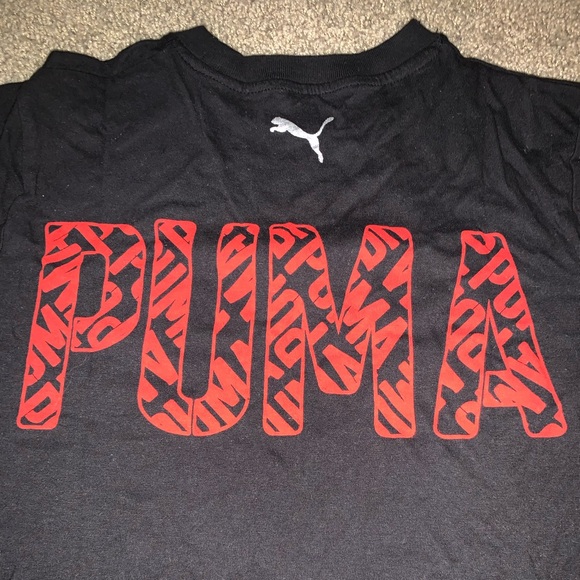 Puma | Shirts & Tops | Puma Red Letter T Shirt | Poshmark